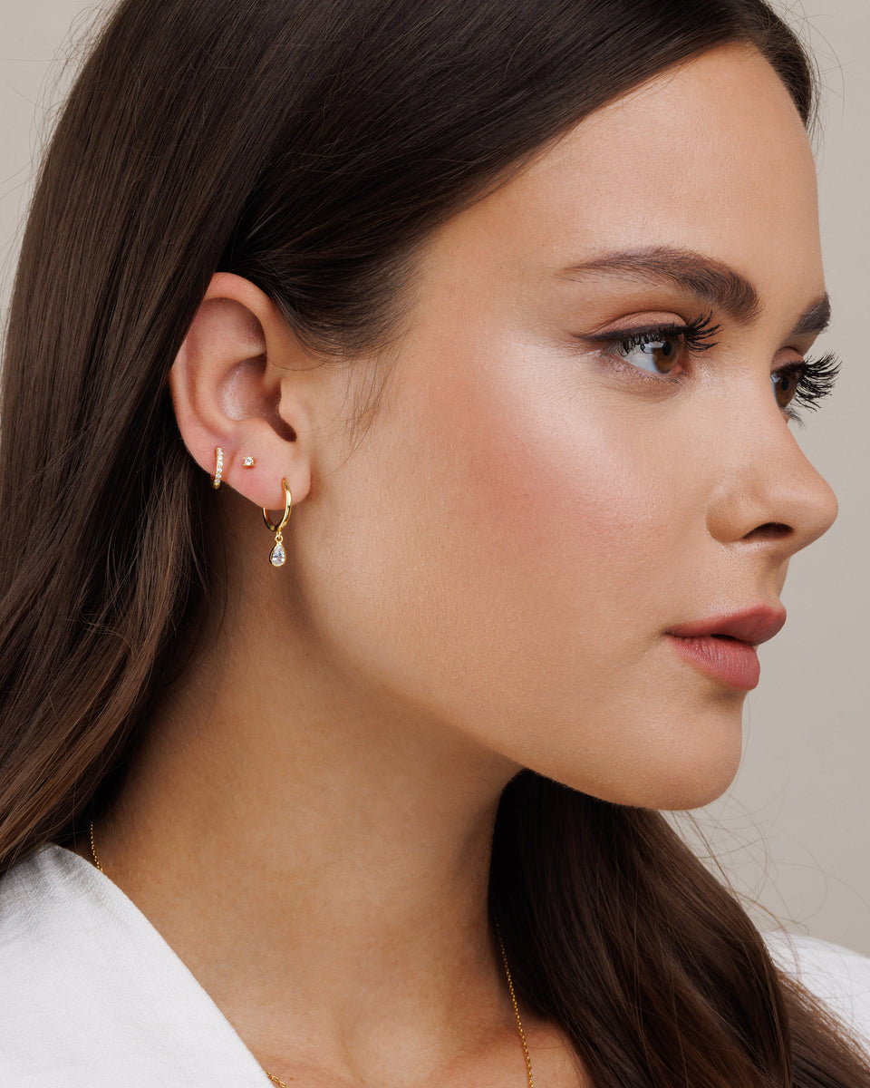 Raya Dangle Hoop Earrings – Monday Monarch