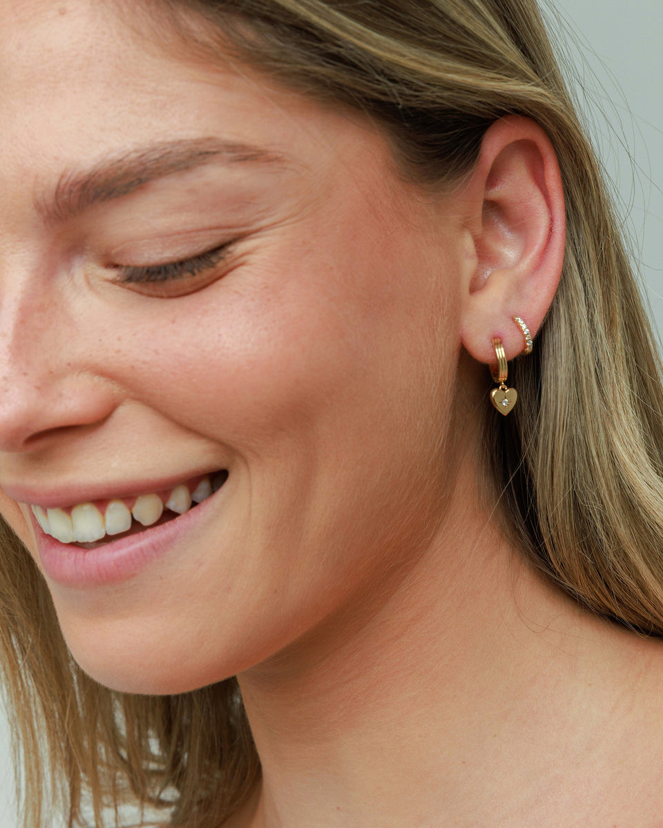 Juliet Heart Hoop Earrings – Monday Monarch